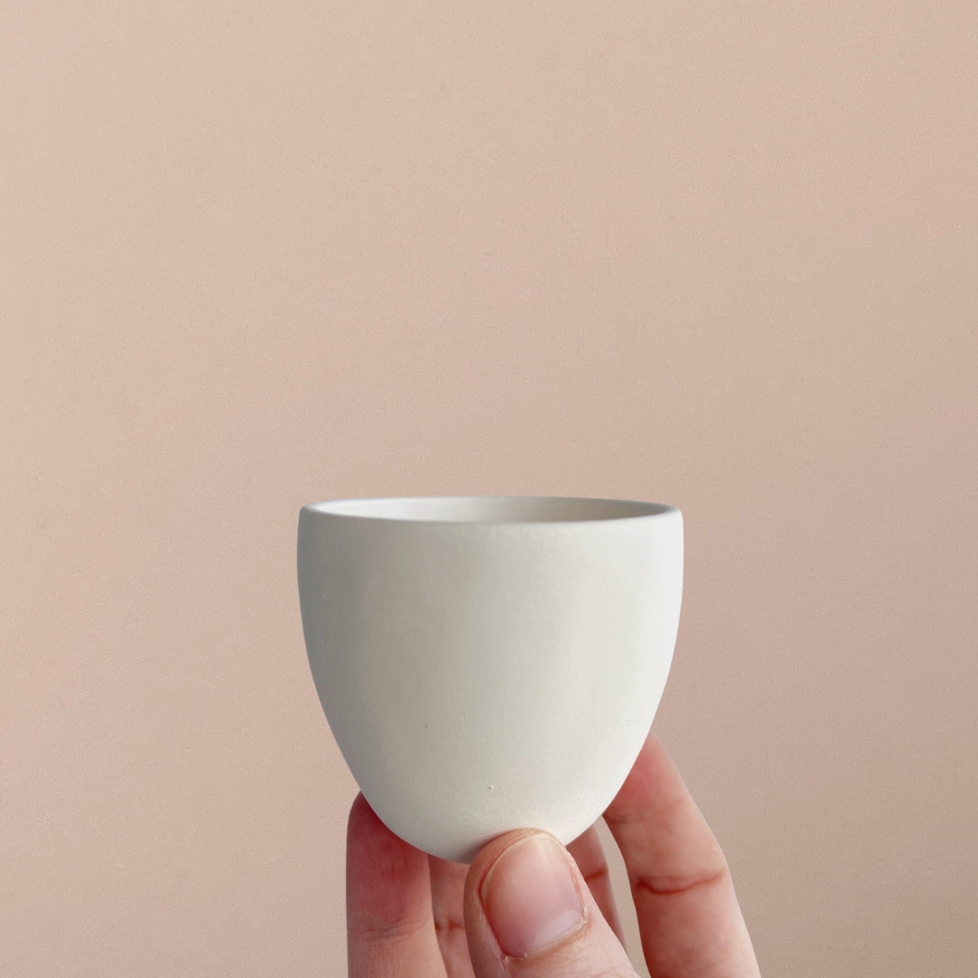 Small White Handmade Ceramic Planter
