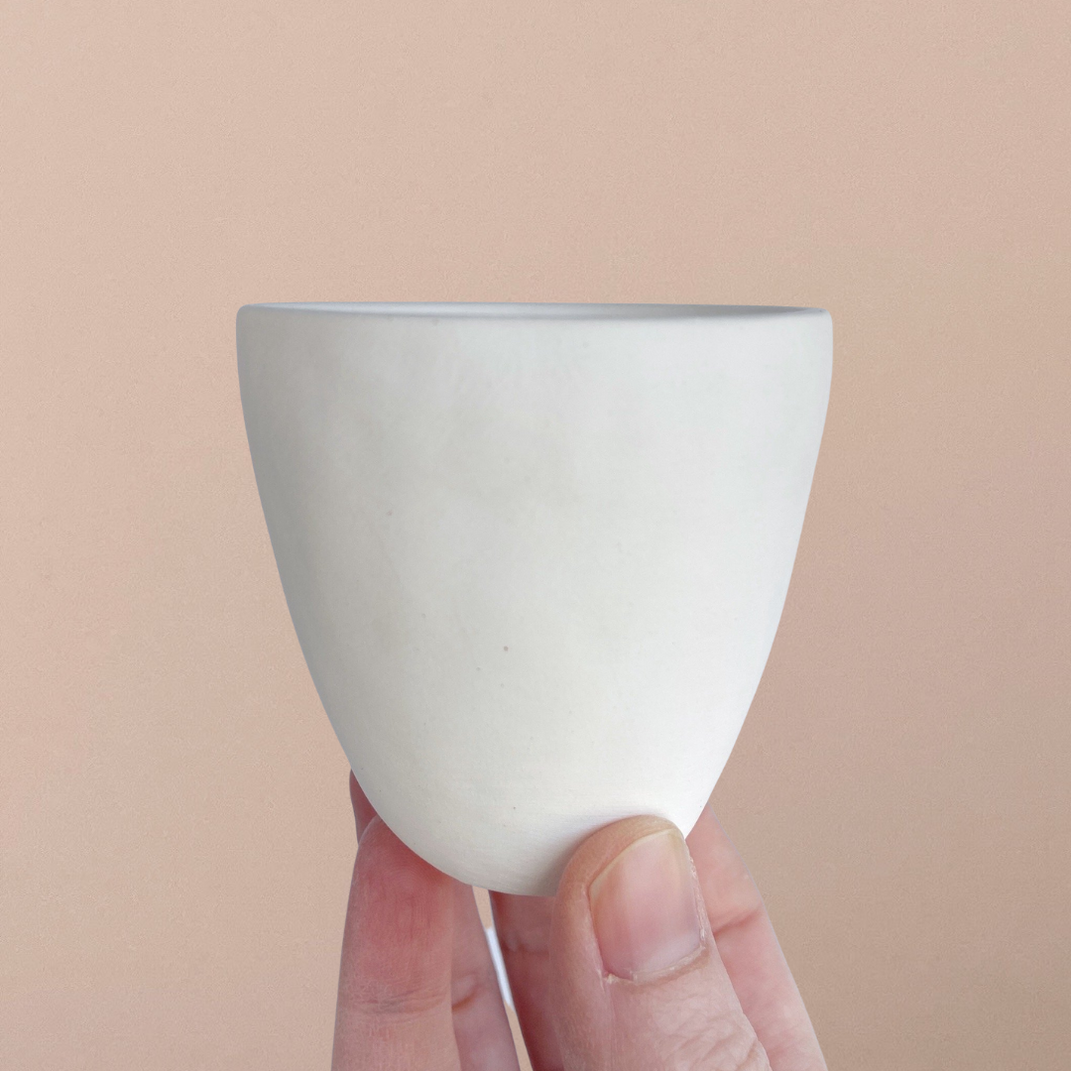 Small White Handmade Ceramic Planter